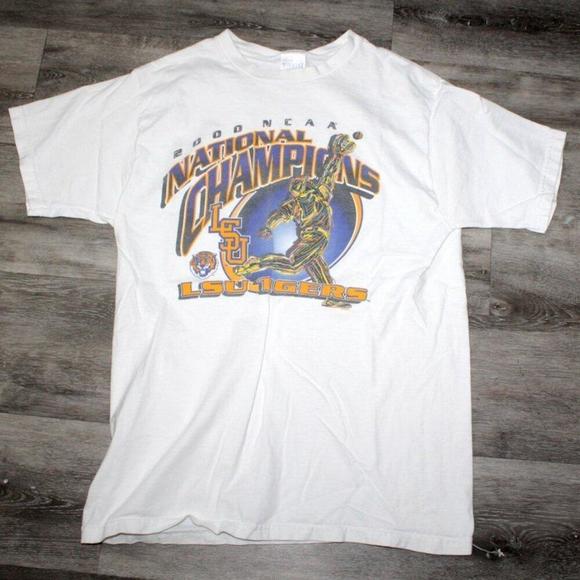 Tops | Retro 9s 2000s Y2k Louisiana State University Tigers Lsu Shirt ...